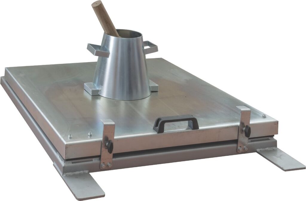 CONCRETE FLOW TABLE (700 X 700 mm) (B-024/EN) – Advanzo Equipments